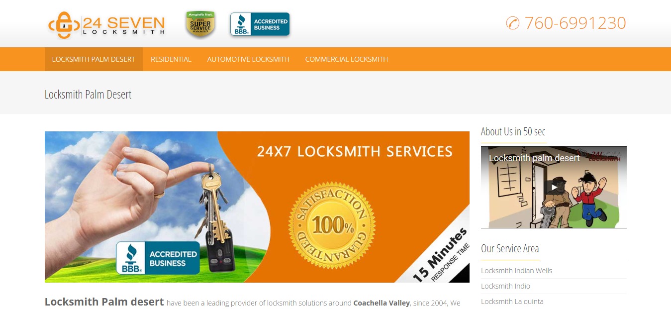 Contact Us | Locksmith Palm Desert | 760-6991230